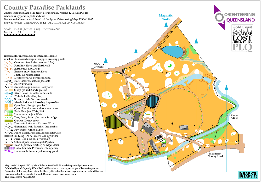 Paradise Lost Orienteers Gold Coast Orienteering Maps
