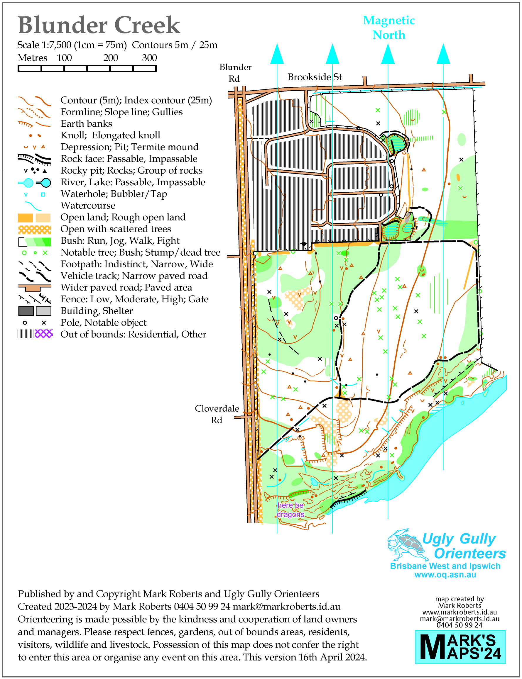 Blunder Creek Reserve, Doolandella – Mark's Maps